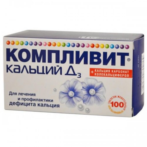 Complivit Calcium D3 (Calcium carbonate + Colecalciferol) | Buy online